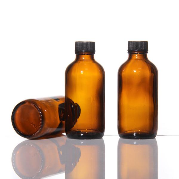 Quality 60ml Mini Lotion Bottles Bulk 4oz Boston Round Glass Diffuser for sale