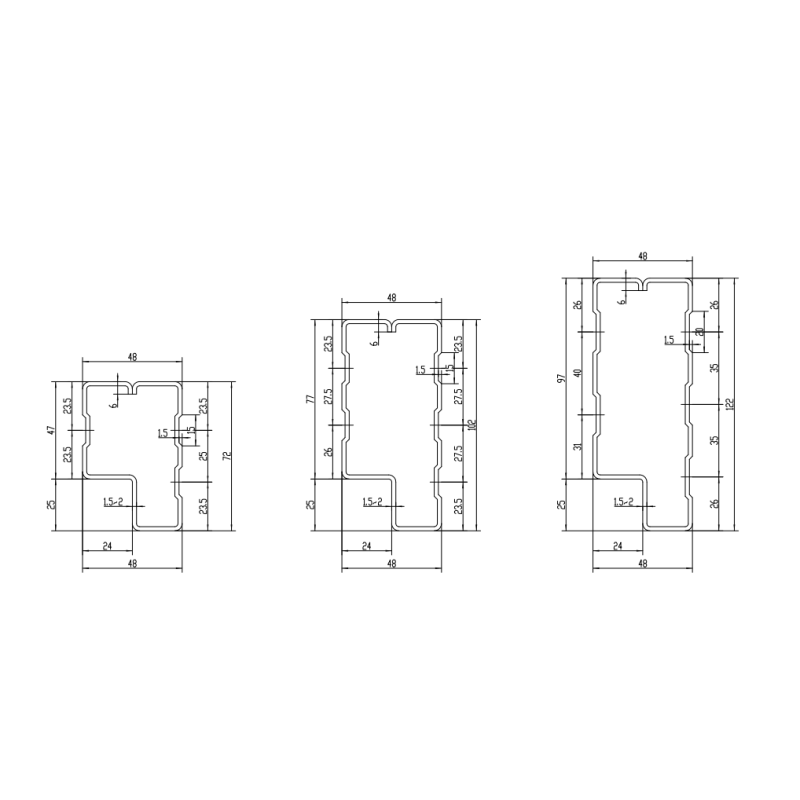 Mulit-size P beam machine