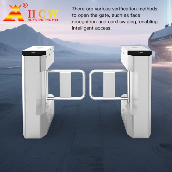 Quality Automatic Pedestrian Barrier Entry Security Control Face Recognition Turnstile for sale