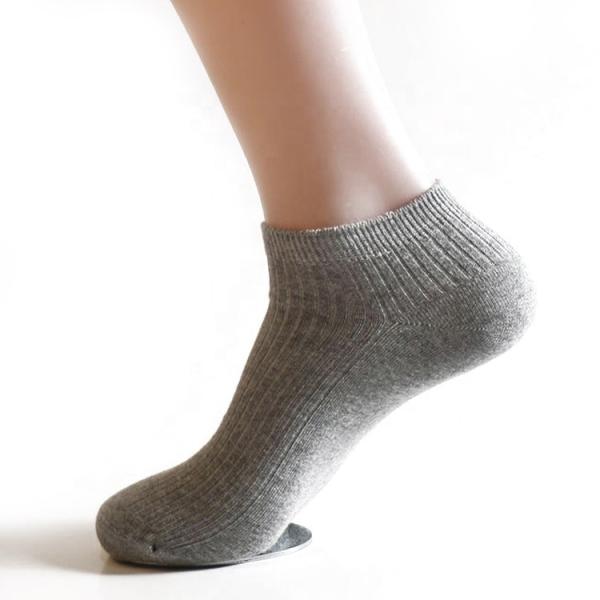 Quality Summer Comfortable Breathable Short Ankle Socks Fabric 3%spandex Logo position for sale