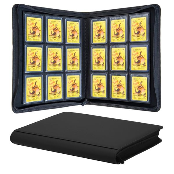 Quality Wholesale 9 Pockets Top Loader Binder Large Capacity PU Leather Photo Card for sale