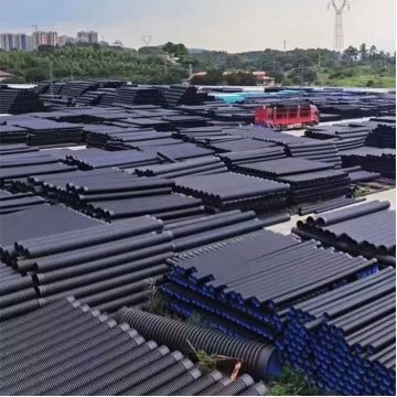 Quality Inner Rib Corrugated High Density Polyethylene Pipe / Hdpe Twin Wall Drainage for sale