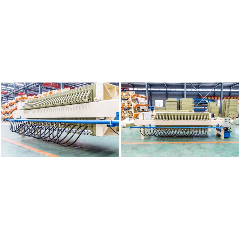 recessed membrane filter press