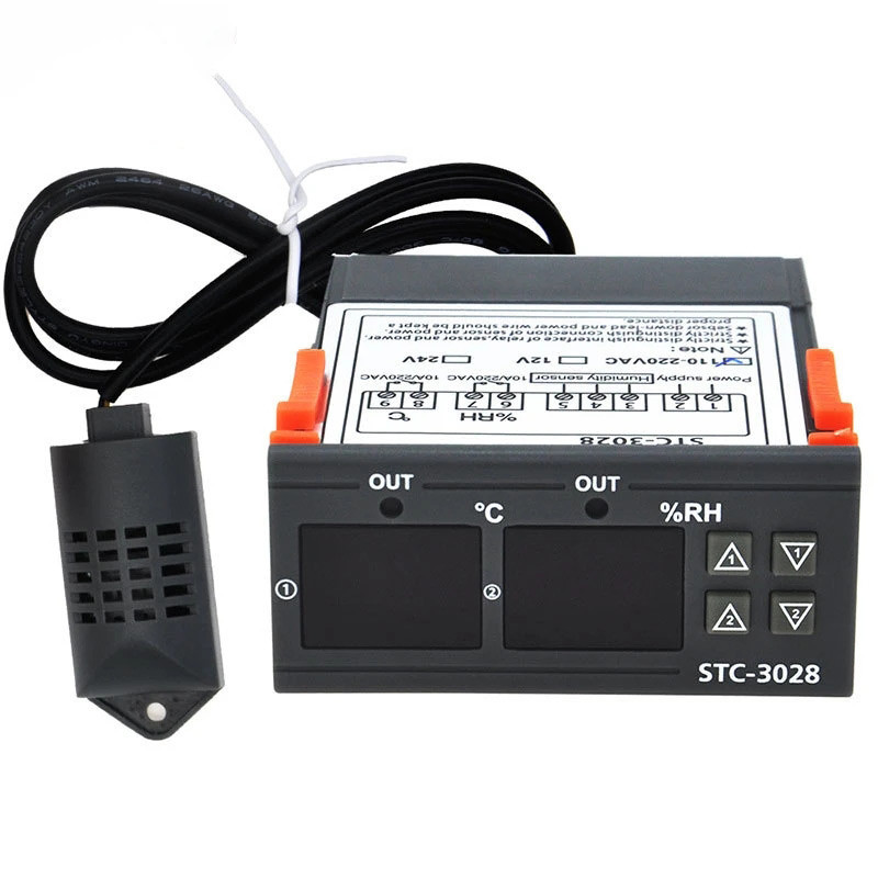 Quality STC-3028 Humidity And Temperature Controller AC 220V DC 12V 24V for sale