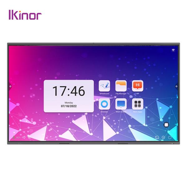 Quality Ikinor 65 Inch Conference Interactive Flat Panel Zero Bonding Dual System Smart for sale