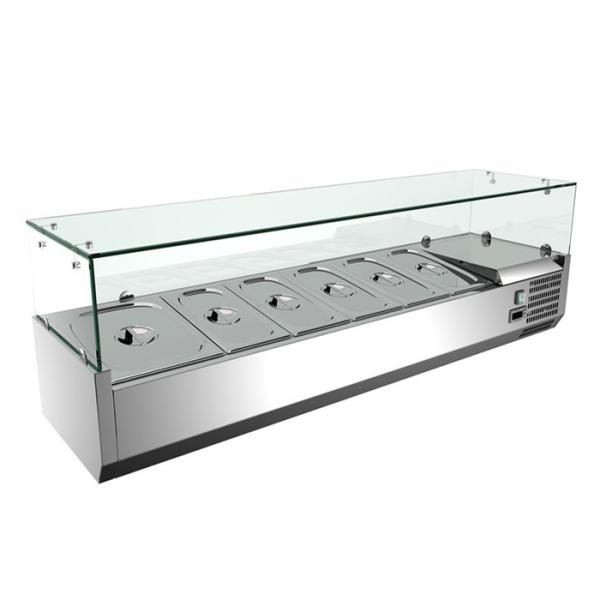 Quality 201 SS 120W Table Top Fridge Freezer For Salad for sale
