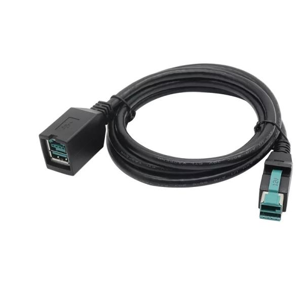 Quality 12V 3m Male To Female USB Cable For Car POS Machine Communication for sale