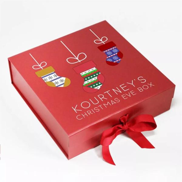 Quality Cardboard Christmas Eve Sweet Box Gravure Printing Custom Logo for sale