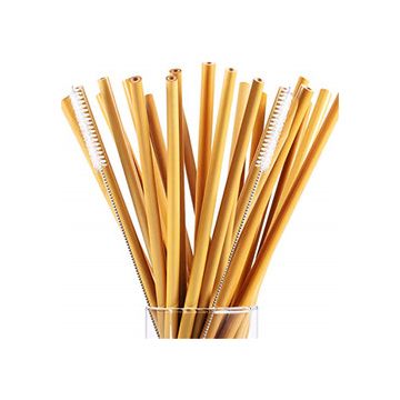 Quality Eco Friendly Disposable Bamboo Straws Reusable Drinking Straws Juice Usage for sale