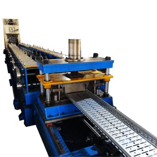 Quality Safety Cable Tray Roll Forming Machine Factory With Precision Cutter / 22 for sale