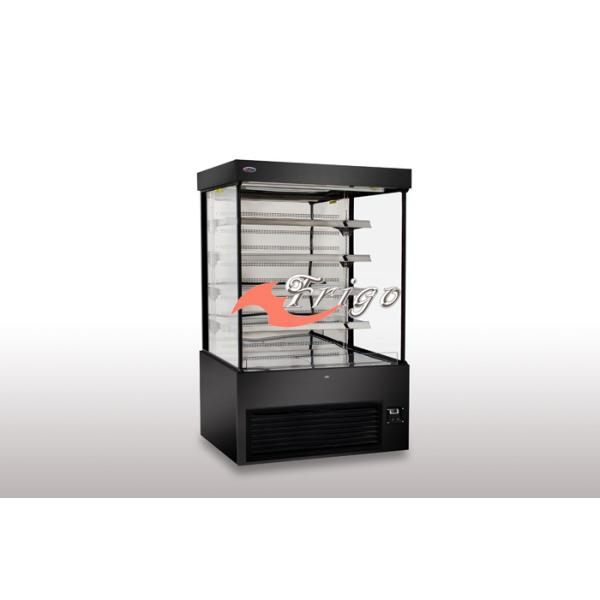 Quality Hook Type Tilting Shelf Open Front Refrigerated Display Case Embraco Compressor for sale