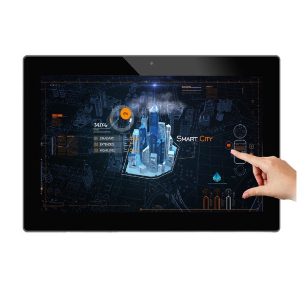 Quality 18.5inch Frameless Wall Mounted Advertising Android Tablet with Desktop Stand for sale