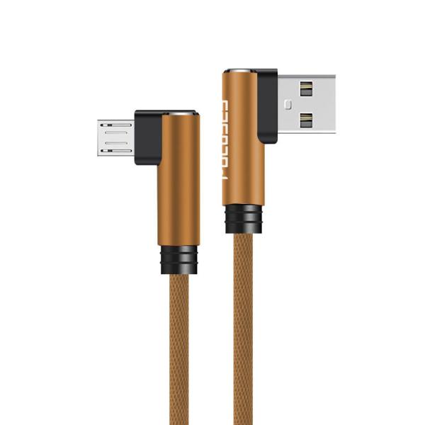 Quality Focuses 90 Degree Micro USB Data Transfer Cable For Mobile Phone for sale