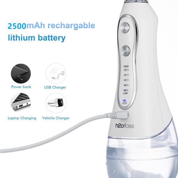 Quality 2500mah Ultrasonic Teeth Cleaner 5 Modes Handheld Water Flosser Portable for sale