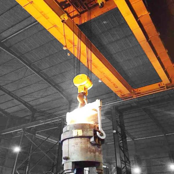 Quality Metallurgical Double Girder Overhead Crane Stable Performance 10.5 - 31.5 Span for sale