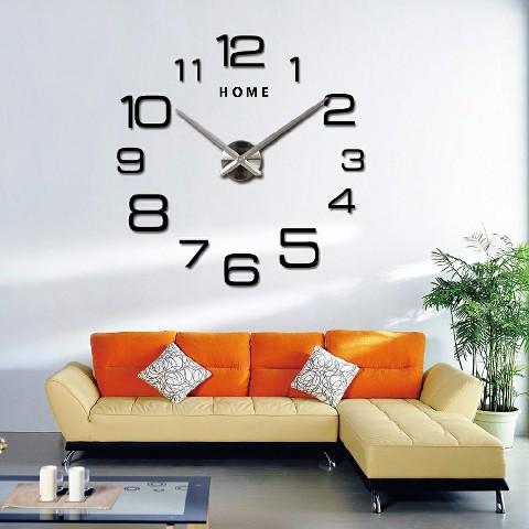 Quality Arabic Digital 3D Quartz DIY Custom Wall Clock Large Vintage Style Wall Clocks for sale
