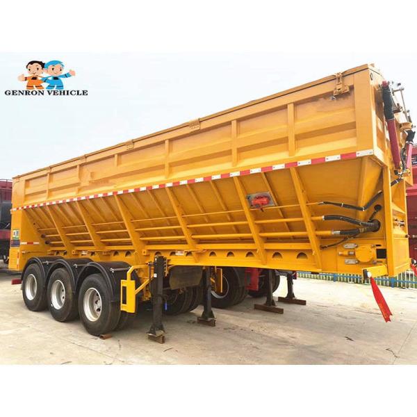 Quality 3 Axles 50 Tons With FUWA Brand Axles Crawler Dump Truck Semi - Trailer Export To Southeast Asia and other countries for sale