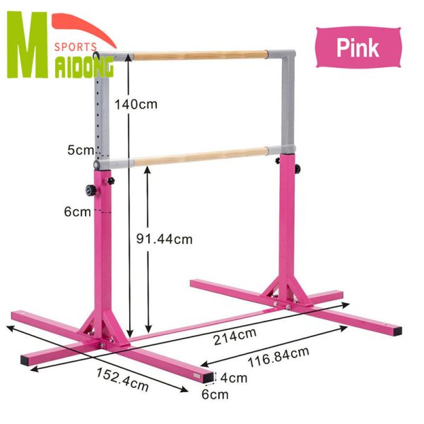 Quality Customized Logo Spray Gymnastics Horizontal Bar For Outdoor Anti-Corrosion Steel for sale