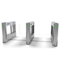 Quality SS304 Stainless Steel Swing Turnstile Barrier with 180 Degree Swing Arm and 30 Persons/Minute Pass Speed for sale