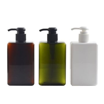 Quality 280ml Empty Lotion Bottle , Square Plastic Lotion Bottle Packaging Shampoo Usage for sale