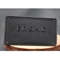 Quality Twill Woven Fabric Heat Transfer Labels Customised With Printed Silicone Logos for sale