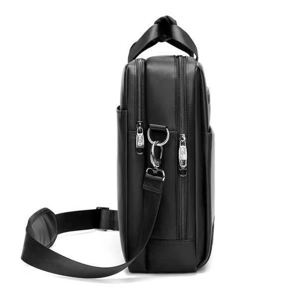 Quality A4 Document Men'S Business Briefcase Bag Scratch Resistant 27cm Length for sale