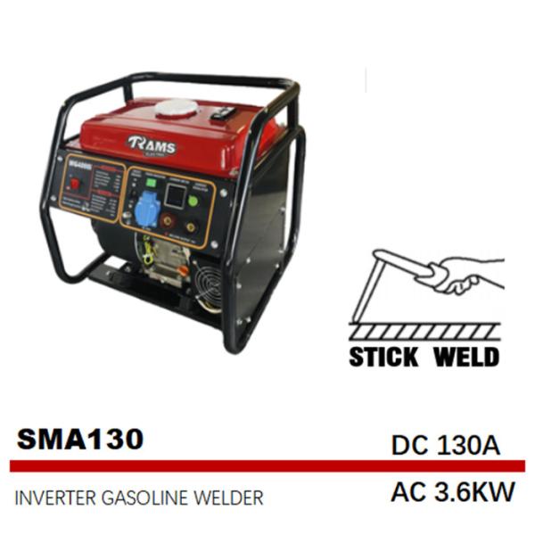 Quality 50HZ 130A Portable Gasoline Welder SMAW stick welding Machine 33kg Weight for sale