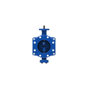 Quality Long Life Ductile Iron Double Eccentric Butterfly Valve Both Side Seal Available for sale