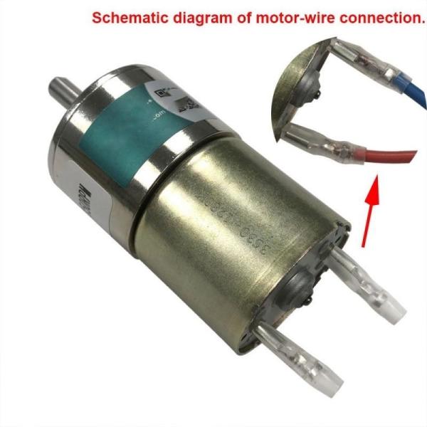 Quality 37mm Diameter Gearbox Large Torque Reduction Motor Durable for Long Time 12V for sale