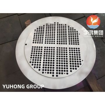Quality ASME SA182 F304 UNS S30400 Stainless Steel Heat Exchanger Tubesheet of Tube for sale