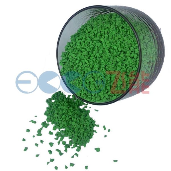 Quality Light Green Color Rubber Granules for sale