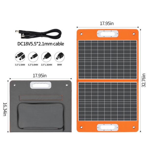 Quality 100W/200W Foldable Solar Panel Ideal for Portable Power Station Waterproof and for sale