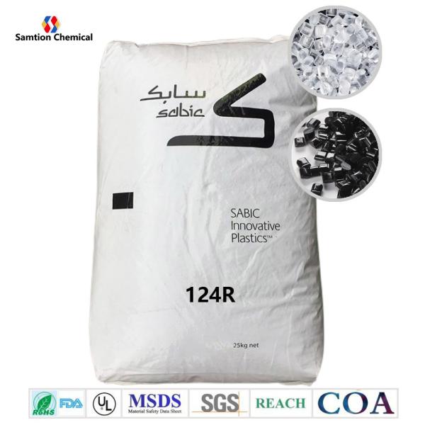 Quality FDA Effective S-Plastic Lexan Resin Polycarbonate Pellets 124R UL Rated HB 17.5 MFR for sale