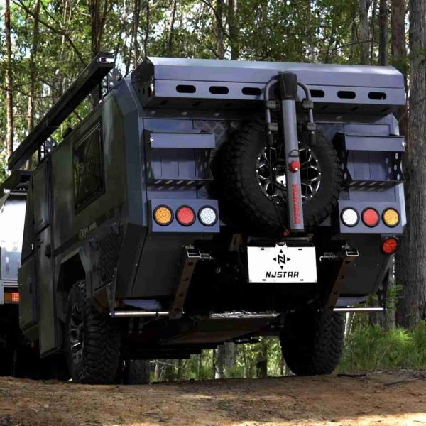 Quality 16ft Overland Utility Trailer 450W 600W Solar Small Off Road Travel Trailers for sale