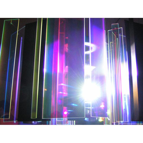 Quality Diglass Patterned Dichroic Glass , Colored Laminated Glass for sale