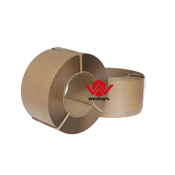 Quality 12MM Width Industry Packing Paper Strap Tape / Kraft Paper Strapping Tape for sale