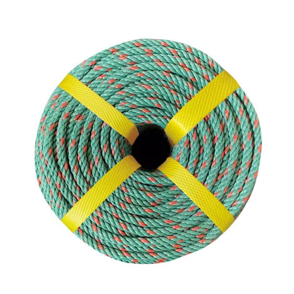 Quality 3 Strands Plastic PP Polypropylene Rope Twisted Fishing Net Rope Packaging for sale