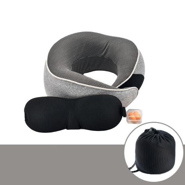 Quality Custom Logo Accepted U-Shape Memory Foam Neck Pillow for Car Airplane Cervical for sale