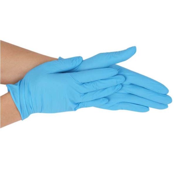 Quality Disposable Surgical 3.5mg/Pcs Nitrile And Latex Gloves Blue for sale
