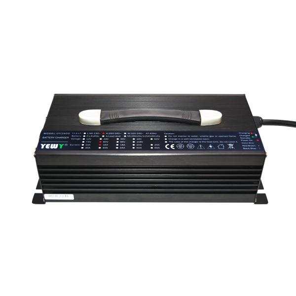 Quality 48V 36V 24V 12V Lithium Battery Charger Smart High Efficiency for sale