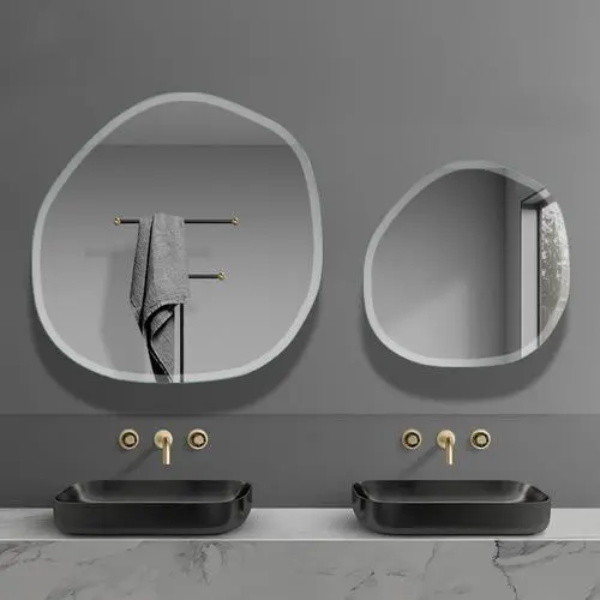 Quality Laminated Tempered Mirror Oval Commercial Mirrors For Bathrooms for sale