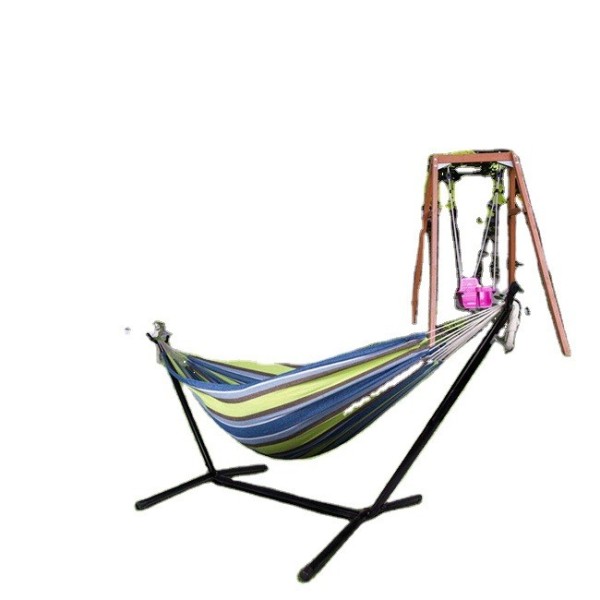 Quality Mail Packing Outdoor Canvas Hammock With Stand For Beach Beach Outdoor Hammock Stand for sale