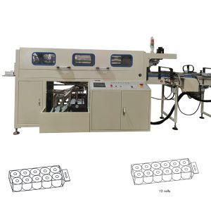 Quality 18 Bags/min Full Automatic PLC Bundle 10 Rolls Small Toilet Paper Roll Packaging for sale