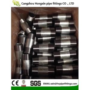 Quality DIN EN 102661 Galvanized and black steel pipe nipples and sockets for sale