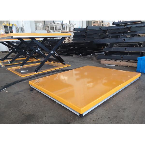 Quality 85mm 48 X 48 Low Profile Lift Table For Pallets Platform With Hydraulic Pump for sale
