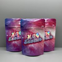 Quality Food Grade Weed Holographic Bags Aluminum Foil Stand Up Pouch for sale