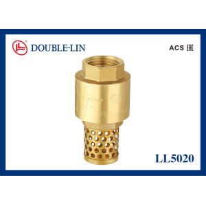 Quality Stainless Steel Spring Female 16 Bar 4 Inch Brass Foot Valve for sale