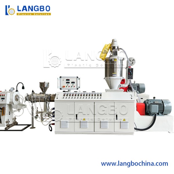 Quality Plastic Water Supply PE HDPE PP PPR Pipe Tube Single Screw Extruder Production for sale