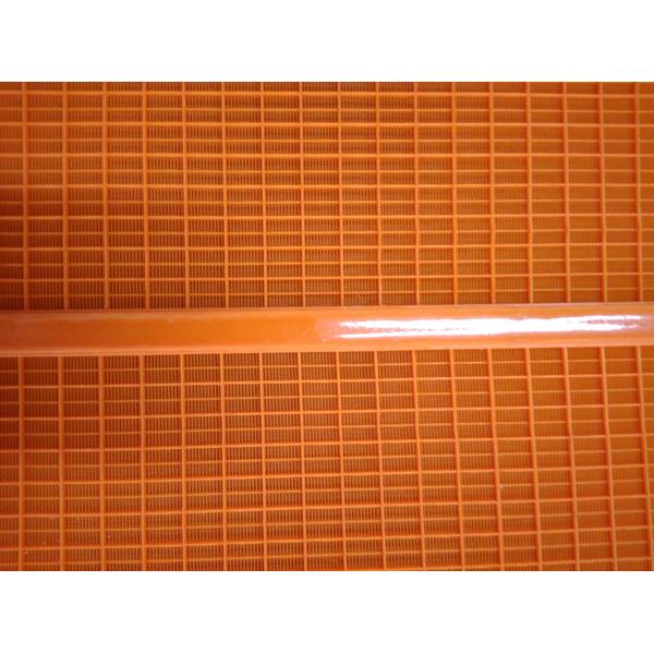 Polyurethane fine screen mesh close-up showing 0.075mm aperture structure