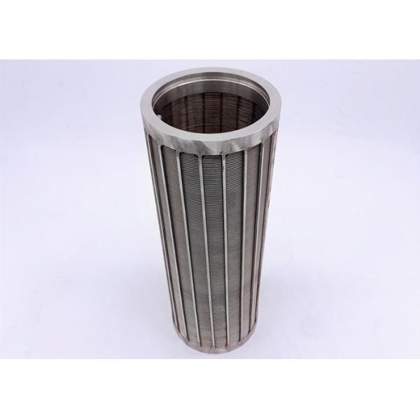 Quality 100um 600mm Length Wedge Wire Screen Filter , V Wire Screen Filter Cylinder for sale